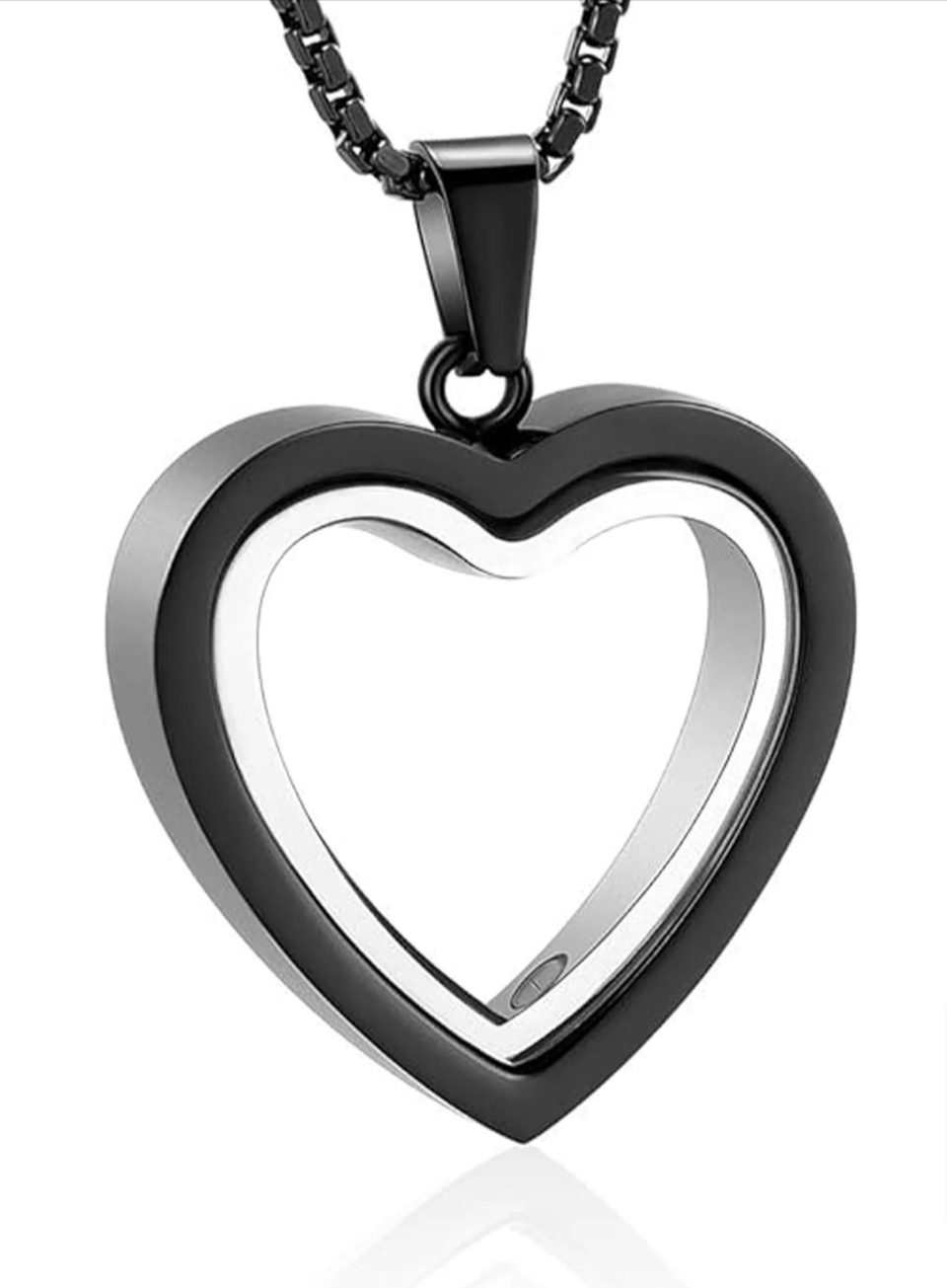 Heartfelt Remembrance: Stainless Steel Heart-Shaped Cremation Pendant ...